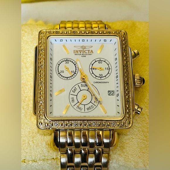 Invicta | Accessories | 6mm Gold Tone Stainless Steel Invicta Watch 16 ...